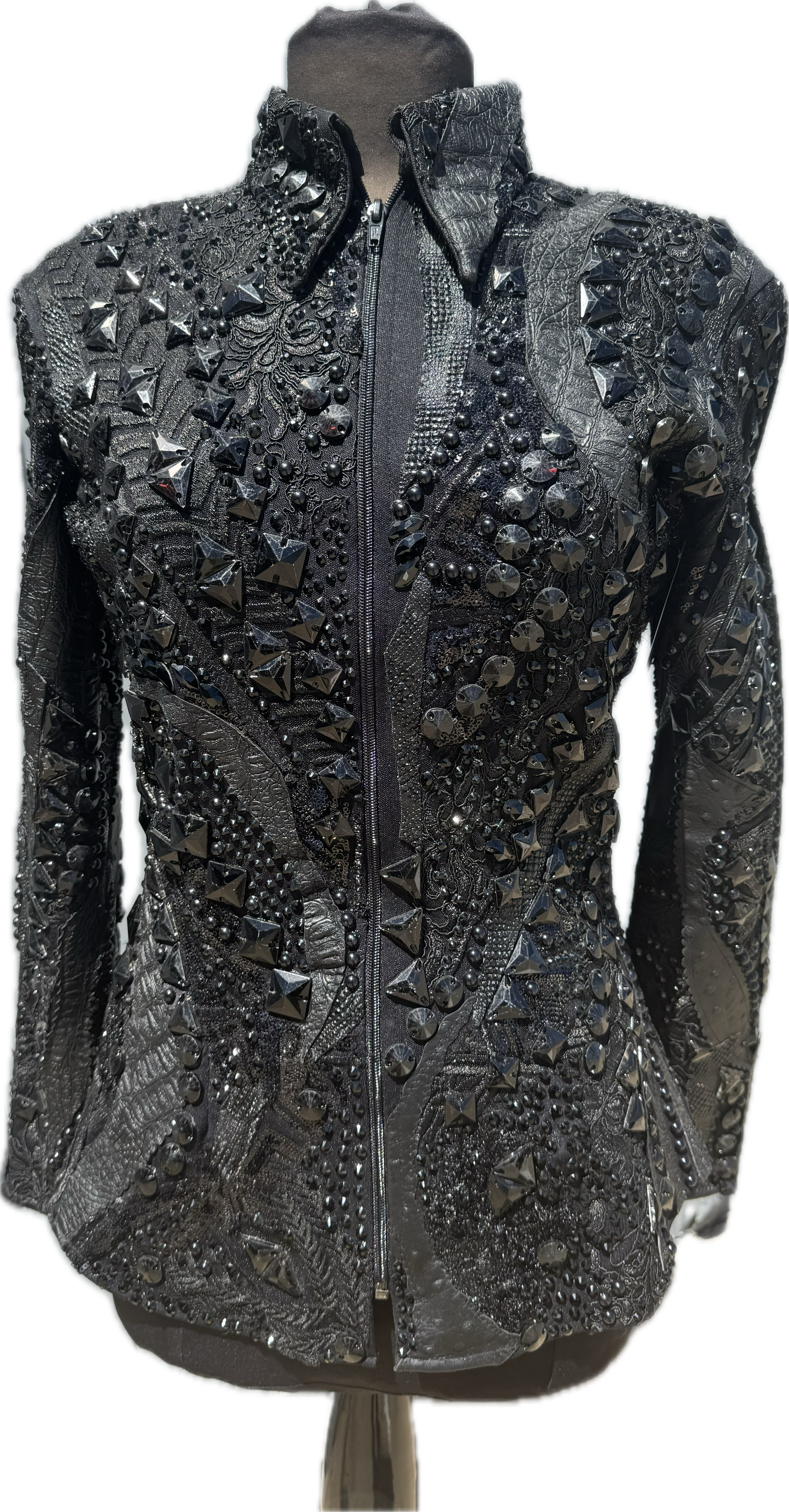 Medium Showmanship Jacket. Black on Black! – Show-Off Designs